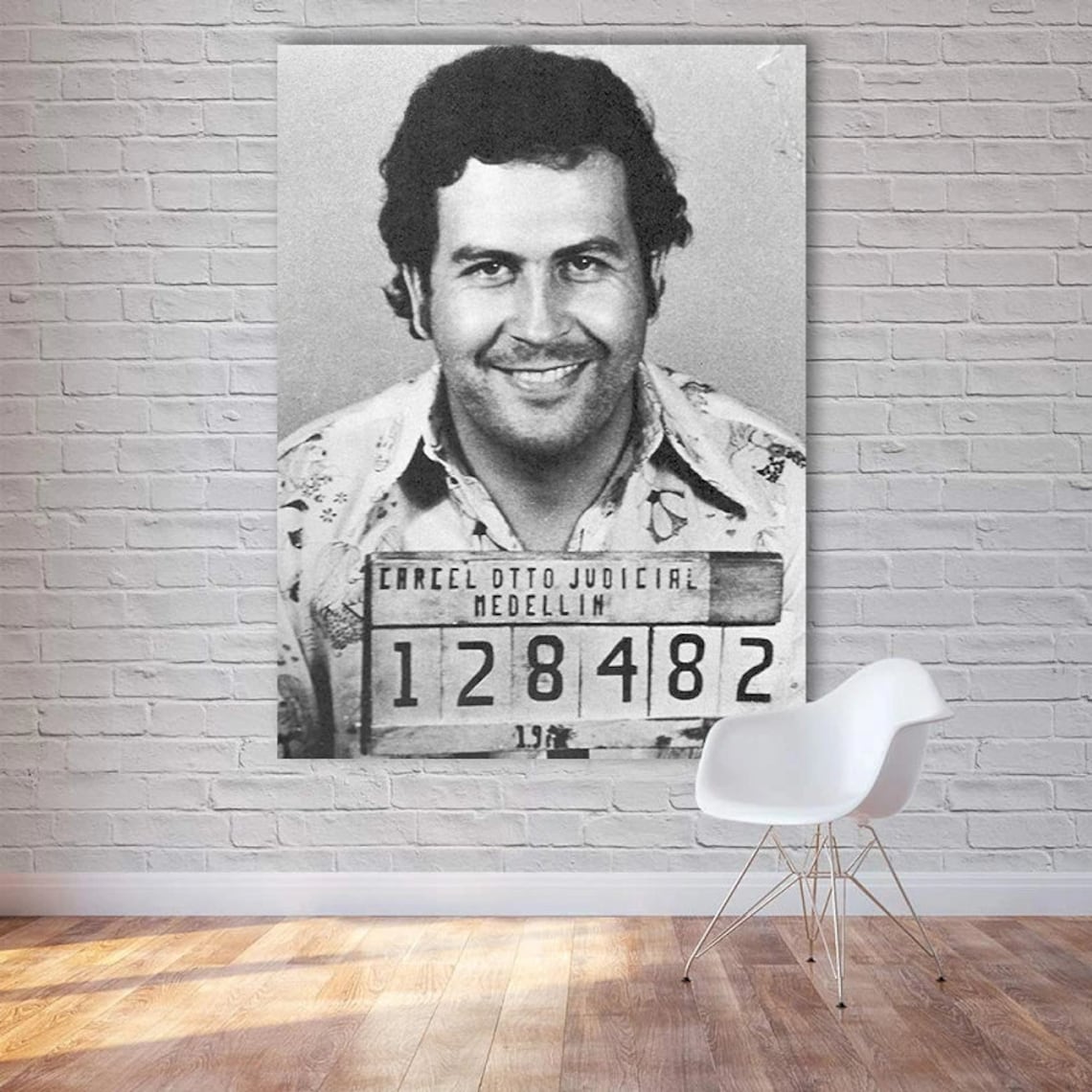 Graffiti Art Pablo Escobar Canvas Painting Pablo Watercolor Figure ...