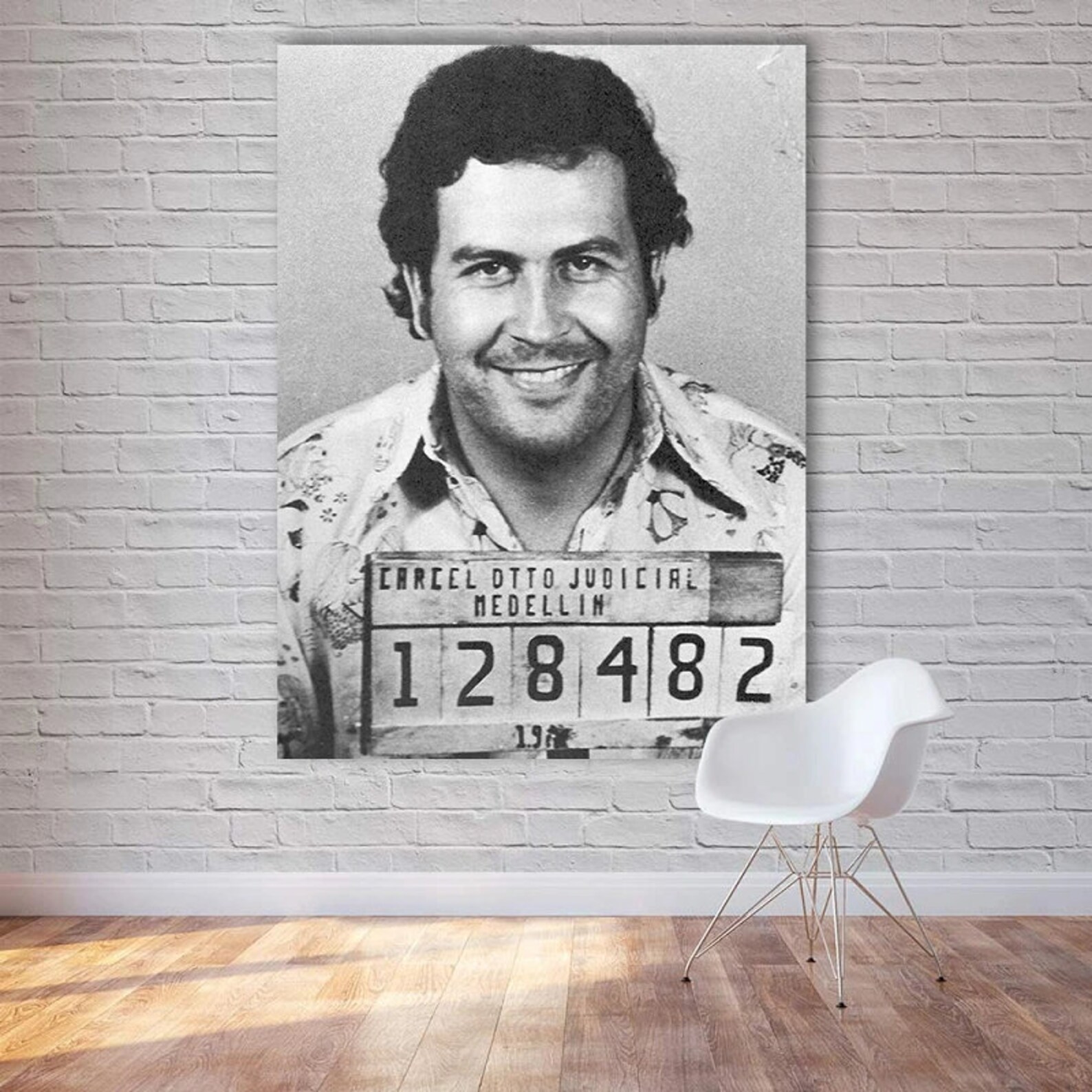 Graffiti Art Pablo Escobar Canvas Painting Pablo Watercolor Figure ...