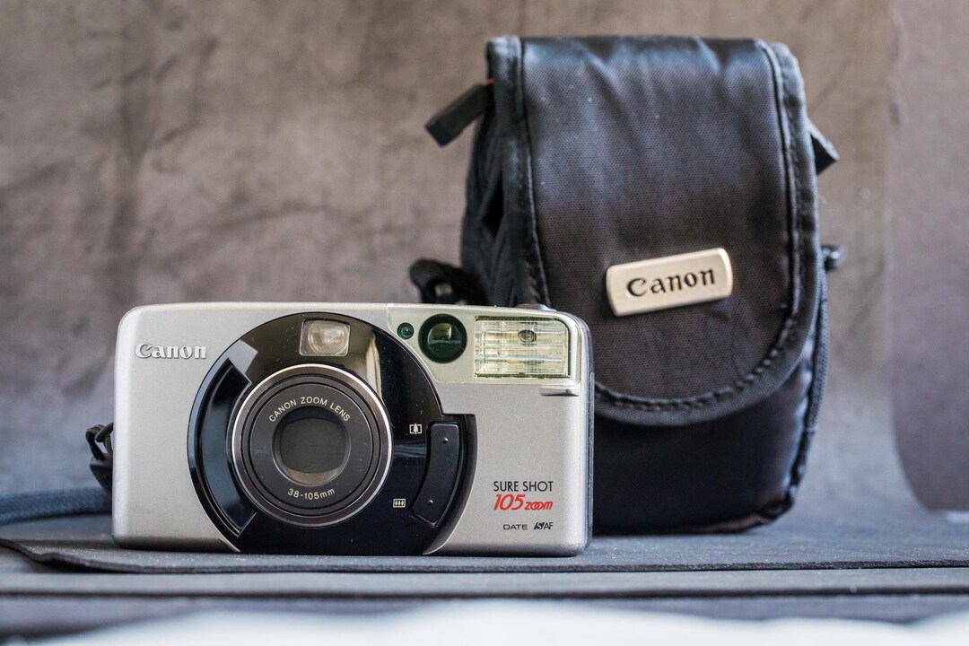 Canon Sure Shot 105 Zoom 35mm Film Camera With Case - Etsy
