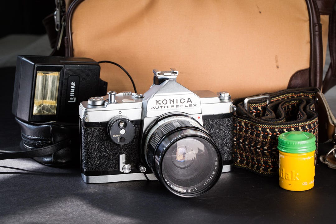 Konica Auto-reflex: Vintage 35mm Full/half Frame Film Camera Kit - Etsy
