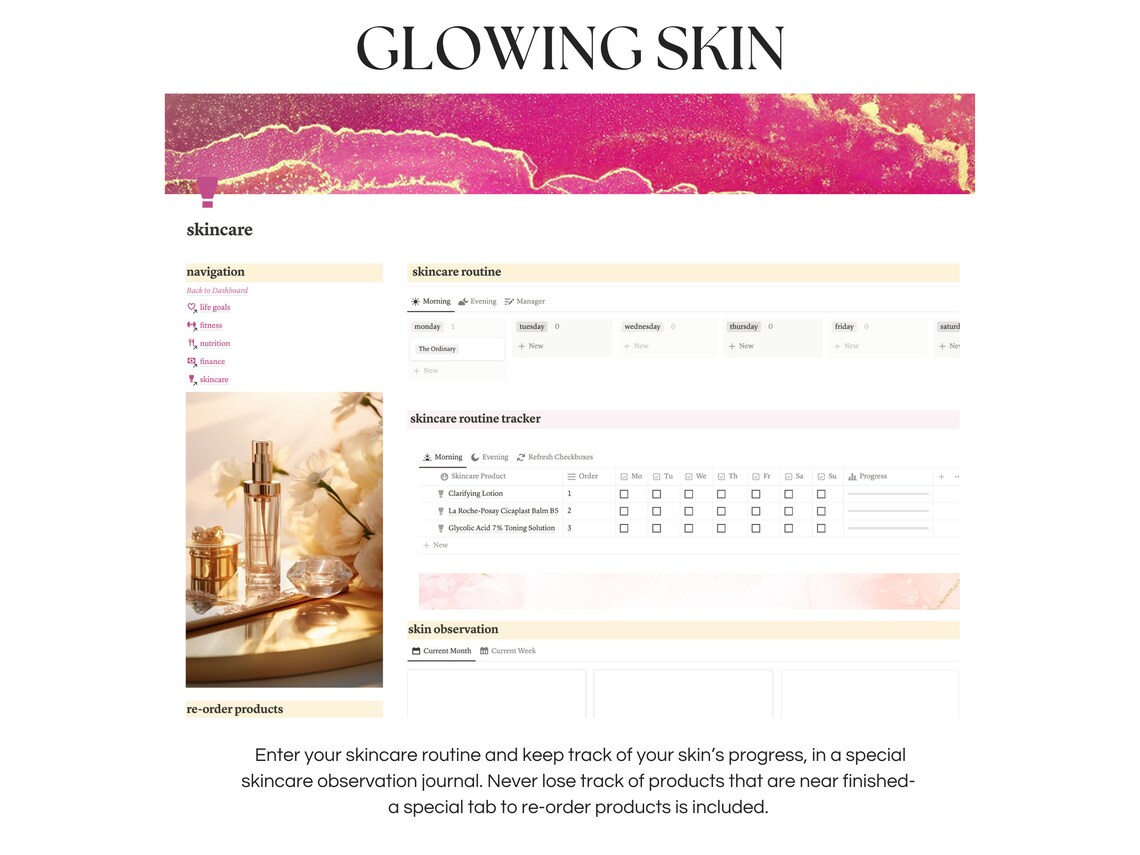 Aesthetic Notion Template Easy Notion Template That Girl - Etsy