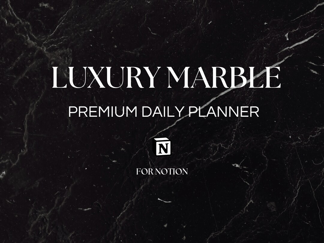 Aesthetic Black Notion Template Daily Planner Beginner - Etsy