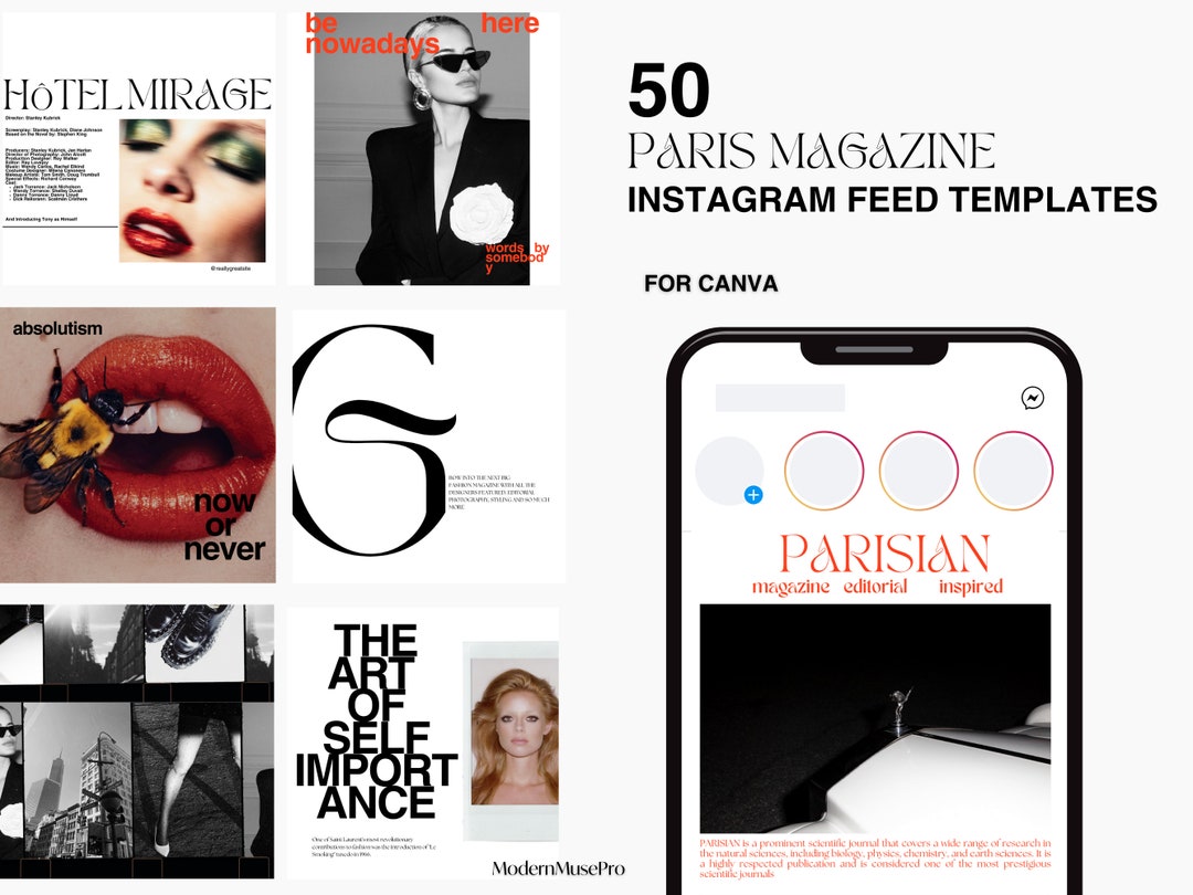 Paris Fashion Insta Feed, Magazine Instagram Feed, Fashion Instagram ...