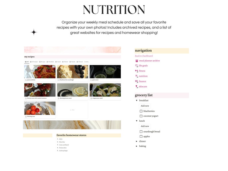 Aesthetic Notion Template Easy Notion Template That Girl - Etsy