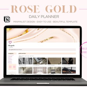 Aesthetic Notion Template Easy Notion Template That Girl - Etsy