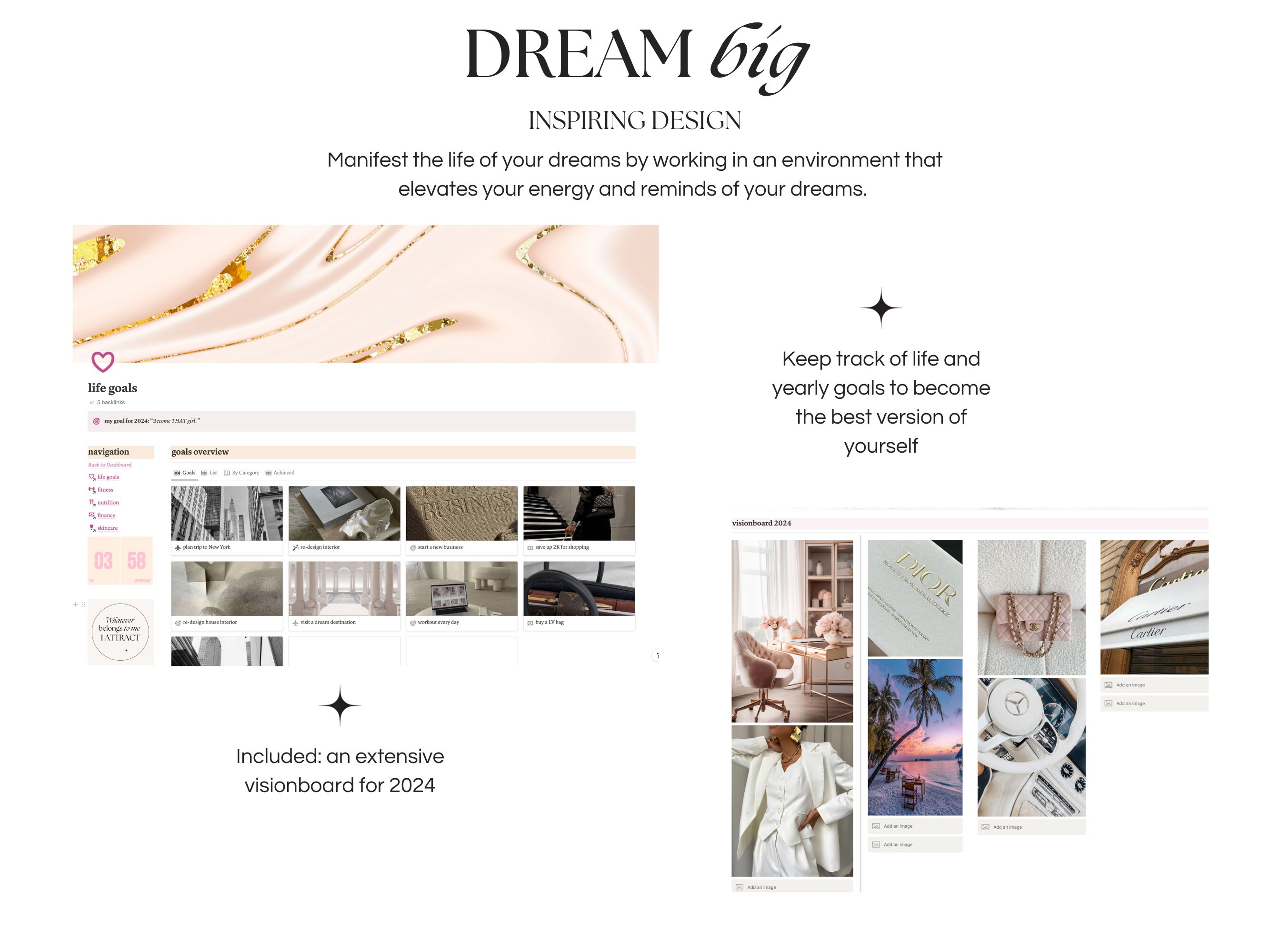 Aesthetic Notion Template Easy Notion Template That Girl - Etsy