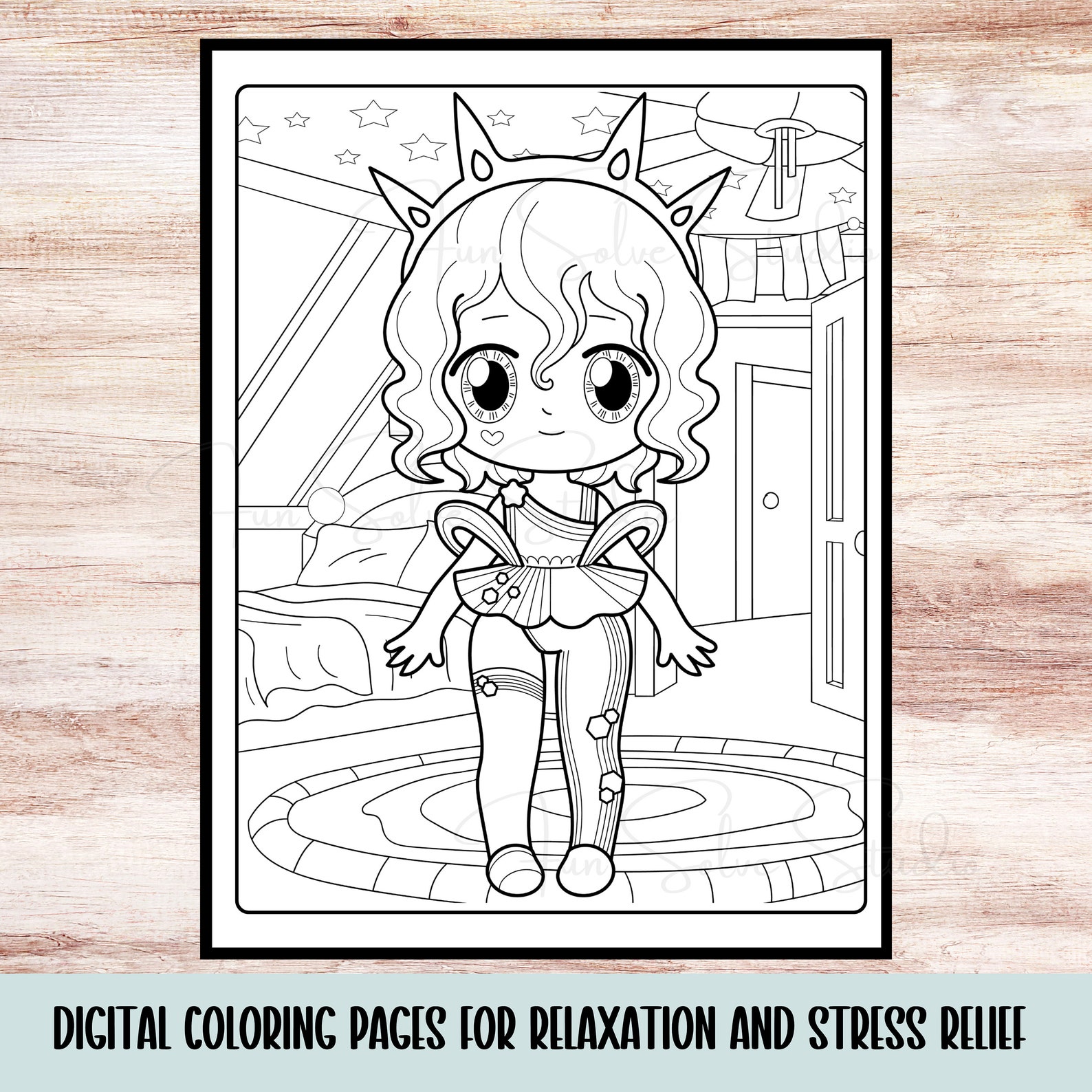 Cute Chibi Coloring Book, 40 Kawaii Printable Pages (digital Download ...