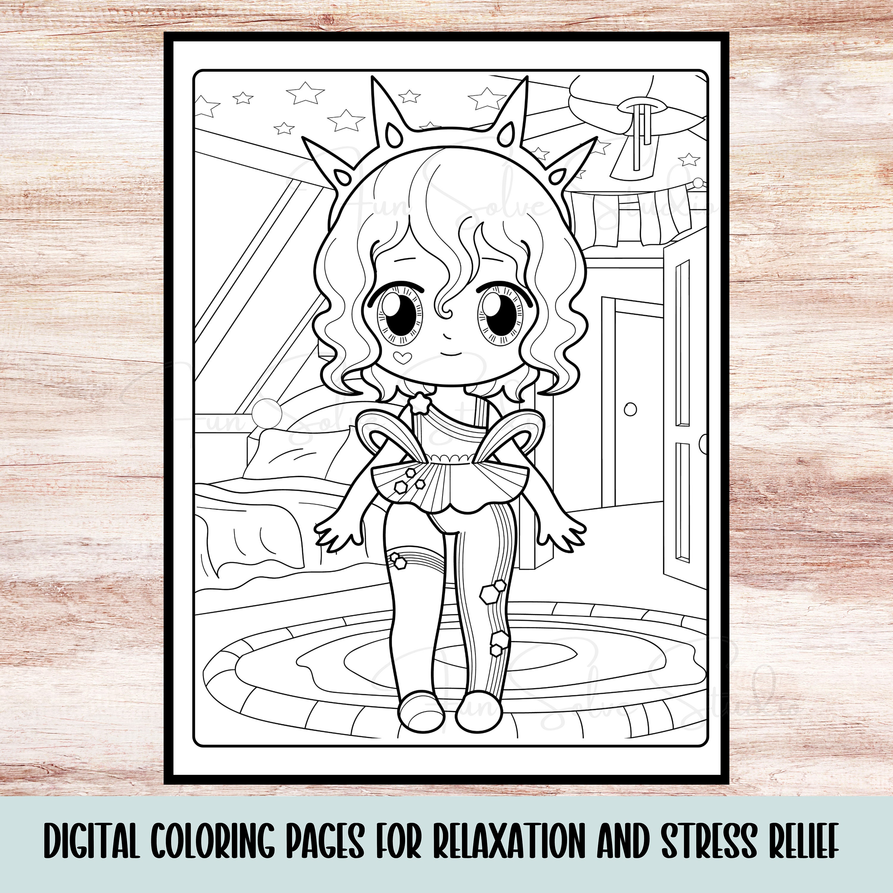 Cute Chibi Coloring Book Pages, Kawaii Coloring Pages, Cute Coloring ...