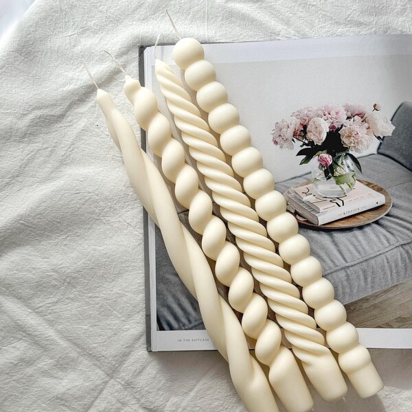 Twisted Candle - Etsy