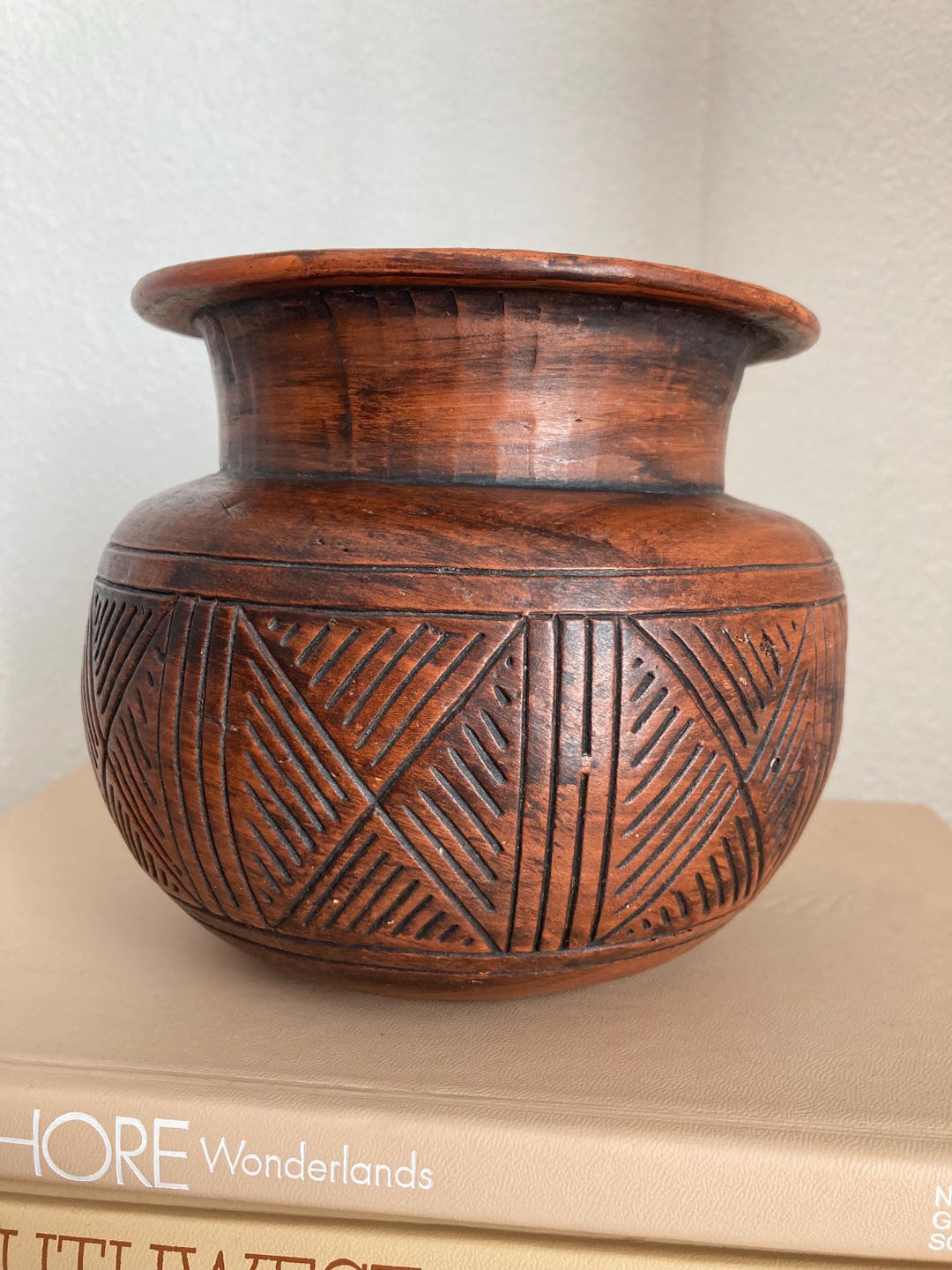 Stunning P. Pedras Marajo Brazilian Etched Pottery - Etsy