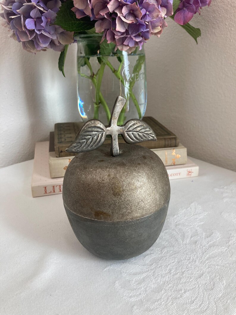 Lidded Cast Iron Apple Dish - Etsy