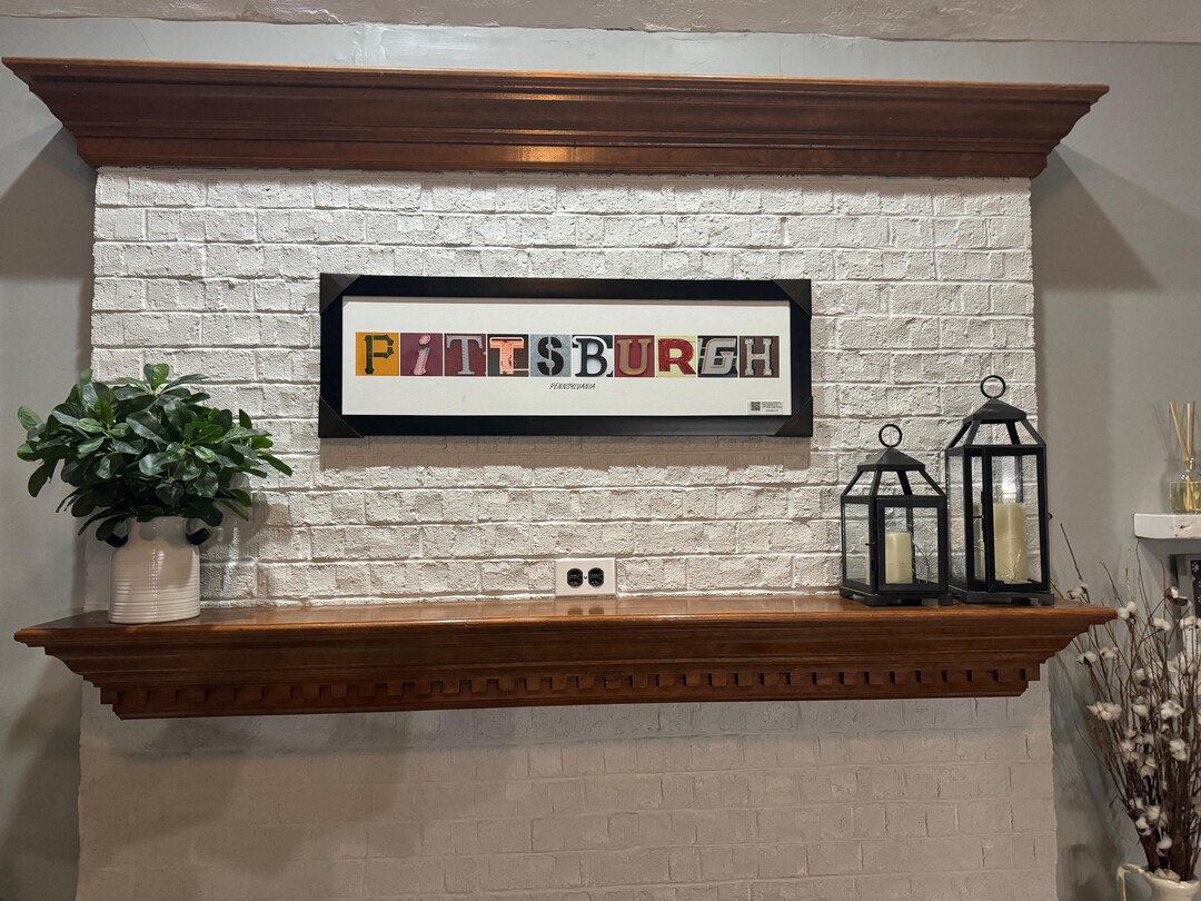 Pittsburgh Sign Made From Iconic Pittsburgh Letters - Etsy
