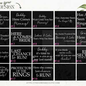 MULTIPLE Personalized Ring Bearer Sign || Wedding, Elopement || Rustic ...