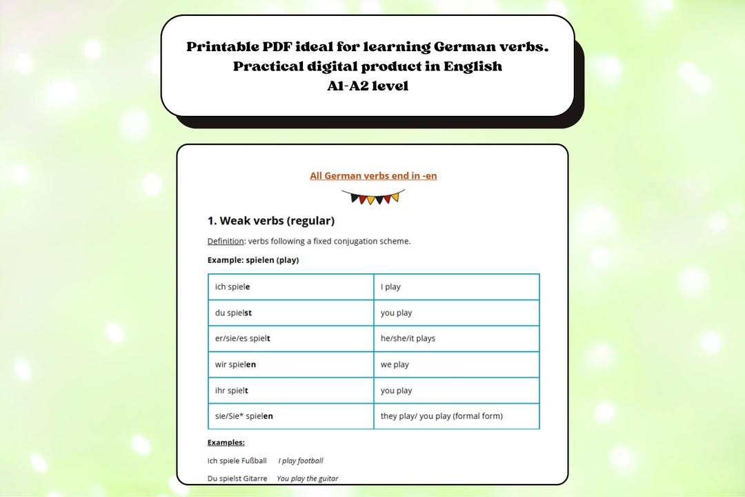 Master German Verbs: A Complete Guide to Weak, Strong, Modal, and ...