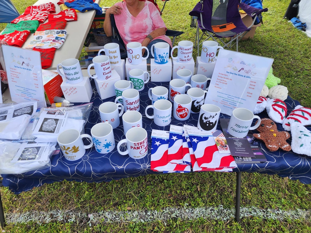 Personalized Gifts & Pre-made Items: Coffee Mugs, Tie Dye Shirts ...