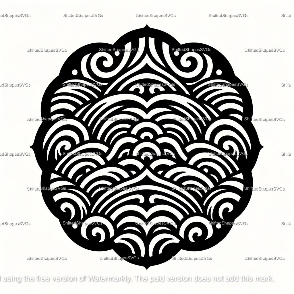Japanese Wave Pattern SVG Bundle - Etsy Canada