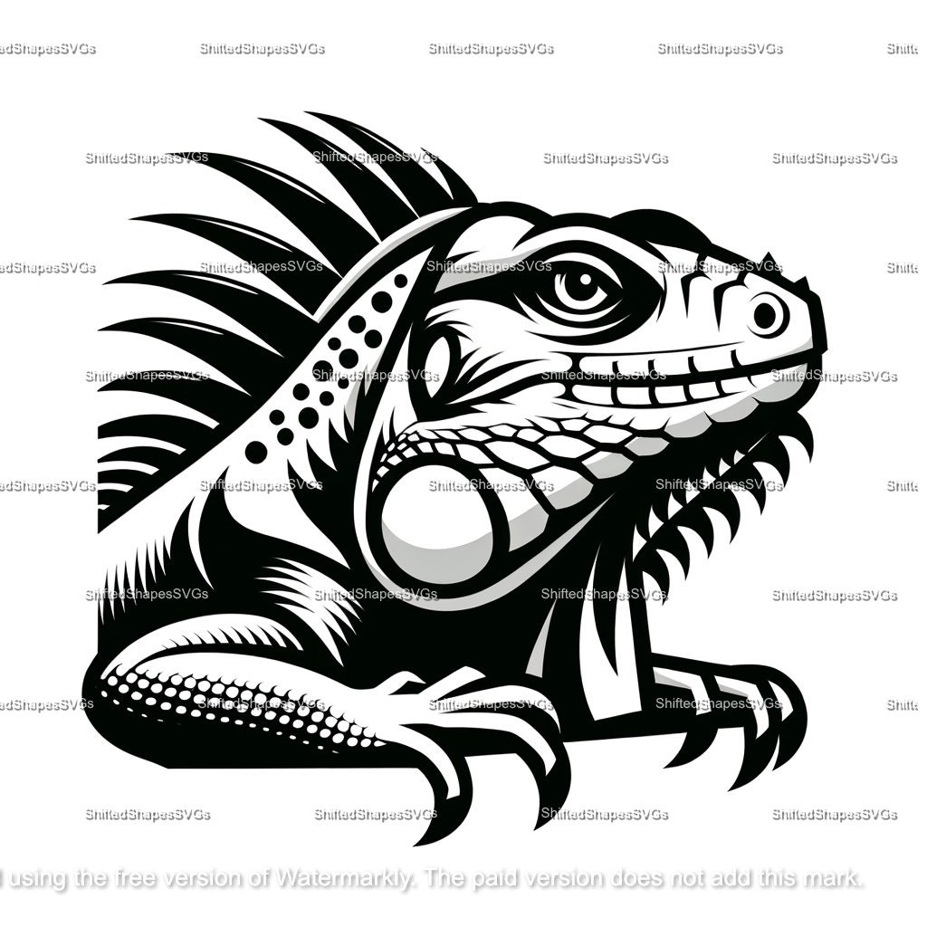 Green Iguana SVG Bundle - Etsy