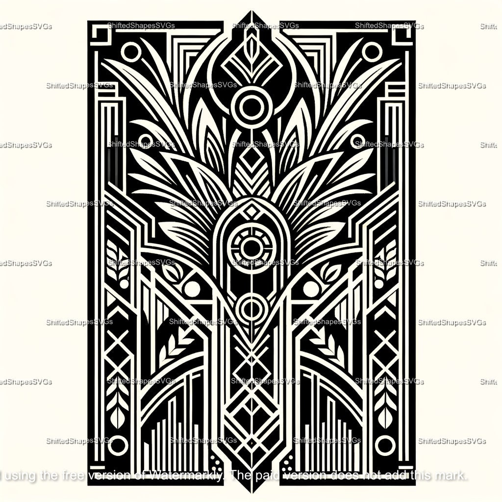 Art Deco Pattern SVG Bundle - Etsy