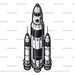 Saturn V Style Rocket SVG Bundle - Etsy