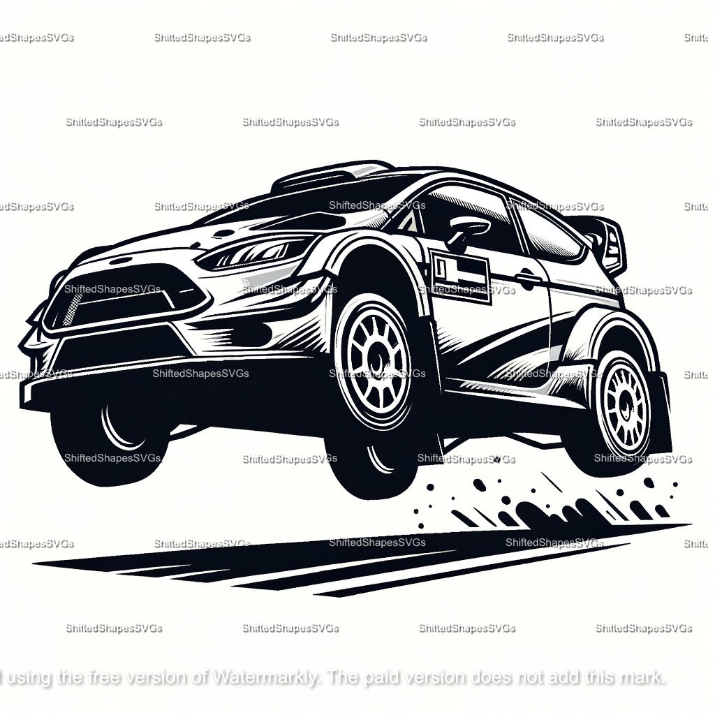 Rally Car Jump SVG Bundle - Etsy