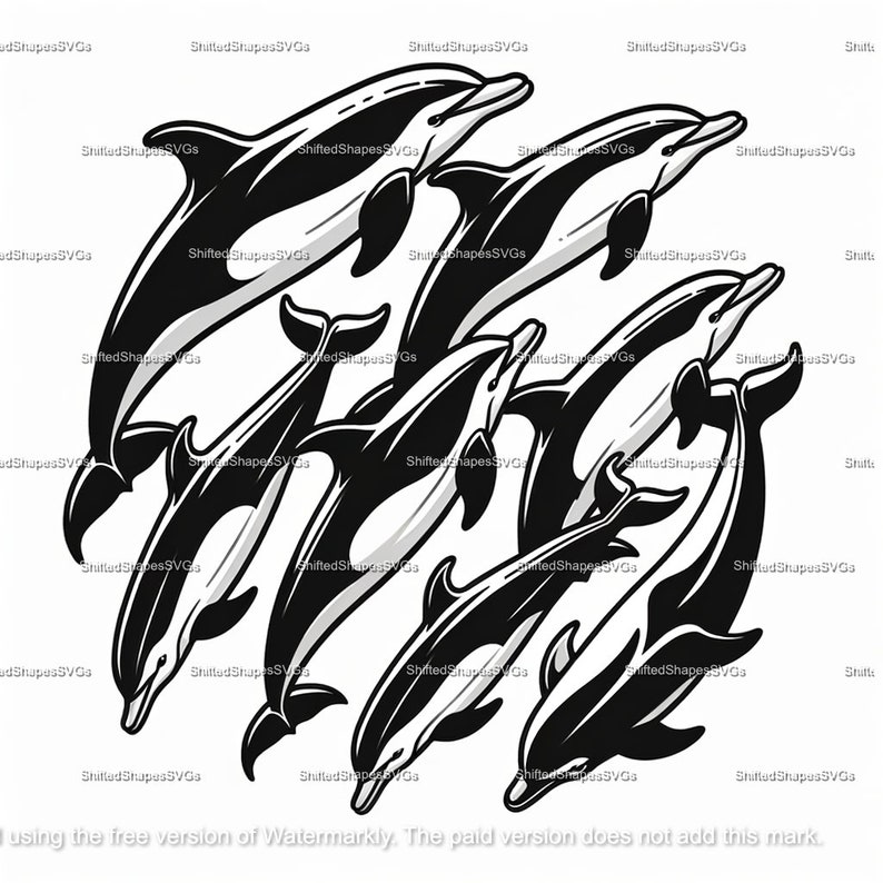 Dolphin Pod SVG Bundle - Etsy