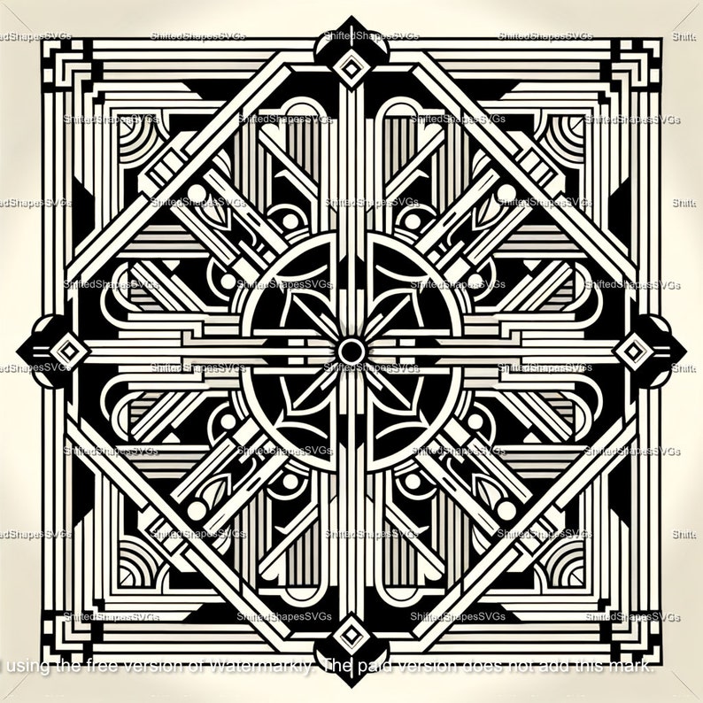 Art Deco Pattern SVG Bundle - Etsy