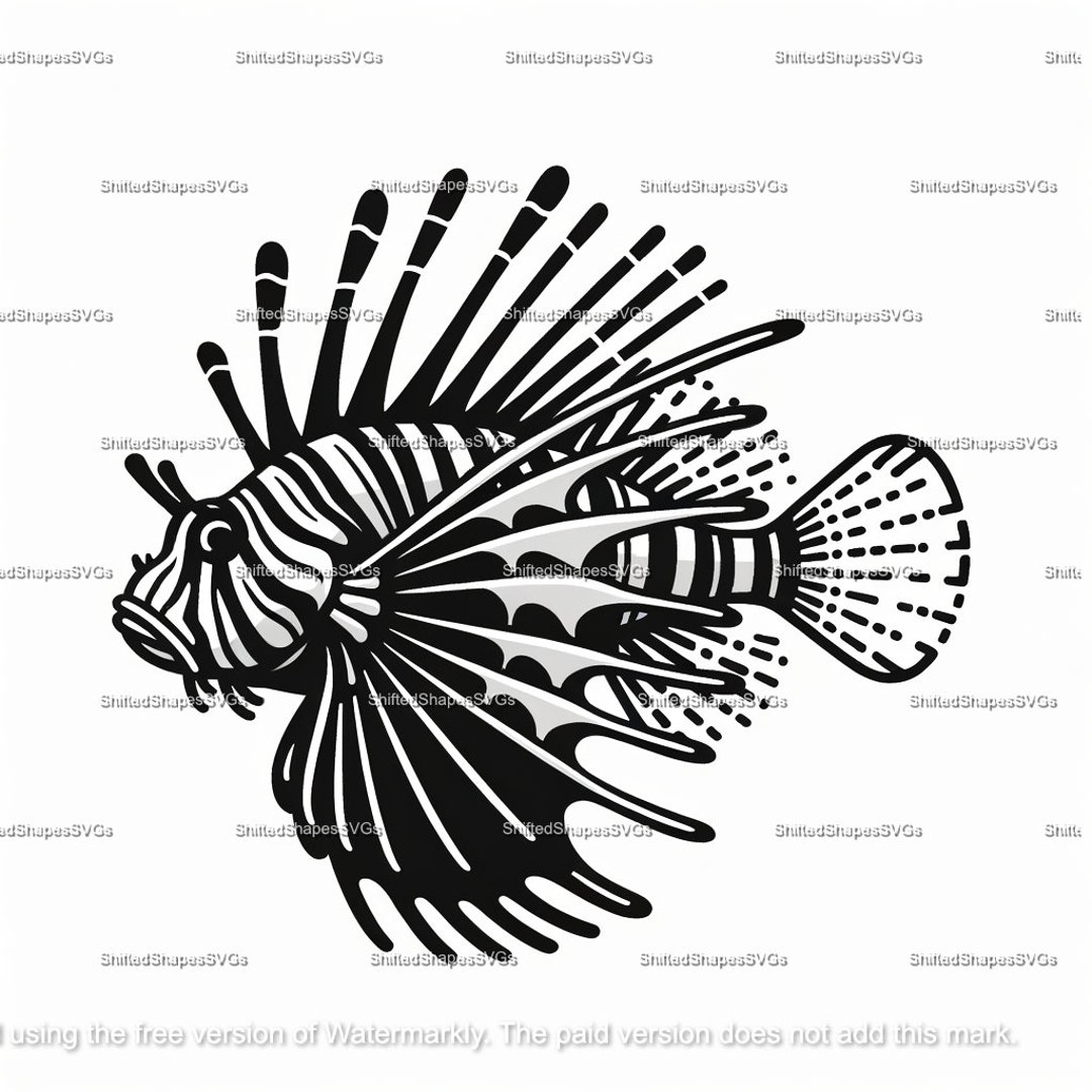 Lionfish SVG Bundle - Etsy