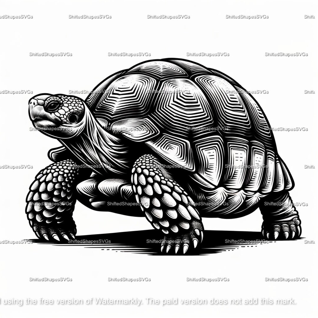 Sulcata Tortoise SVG Bundle - Etsy