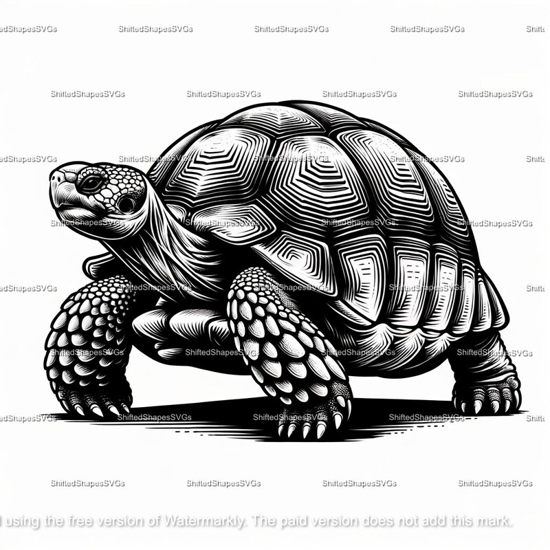 Sulcata Tortoise Svg - Etsy