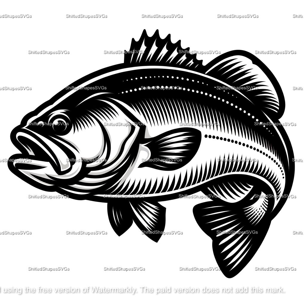 Largemouth Bass SVG Bundle - Etsy