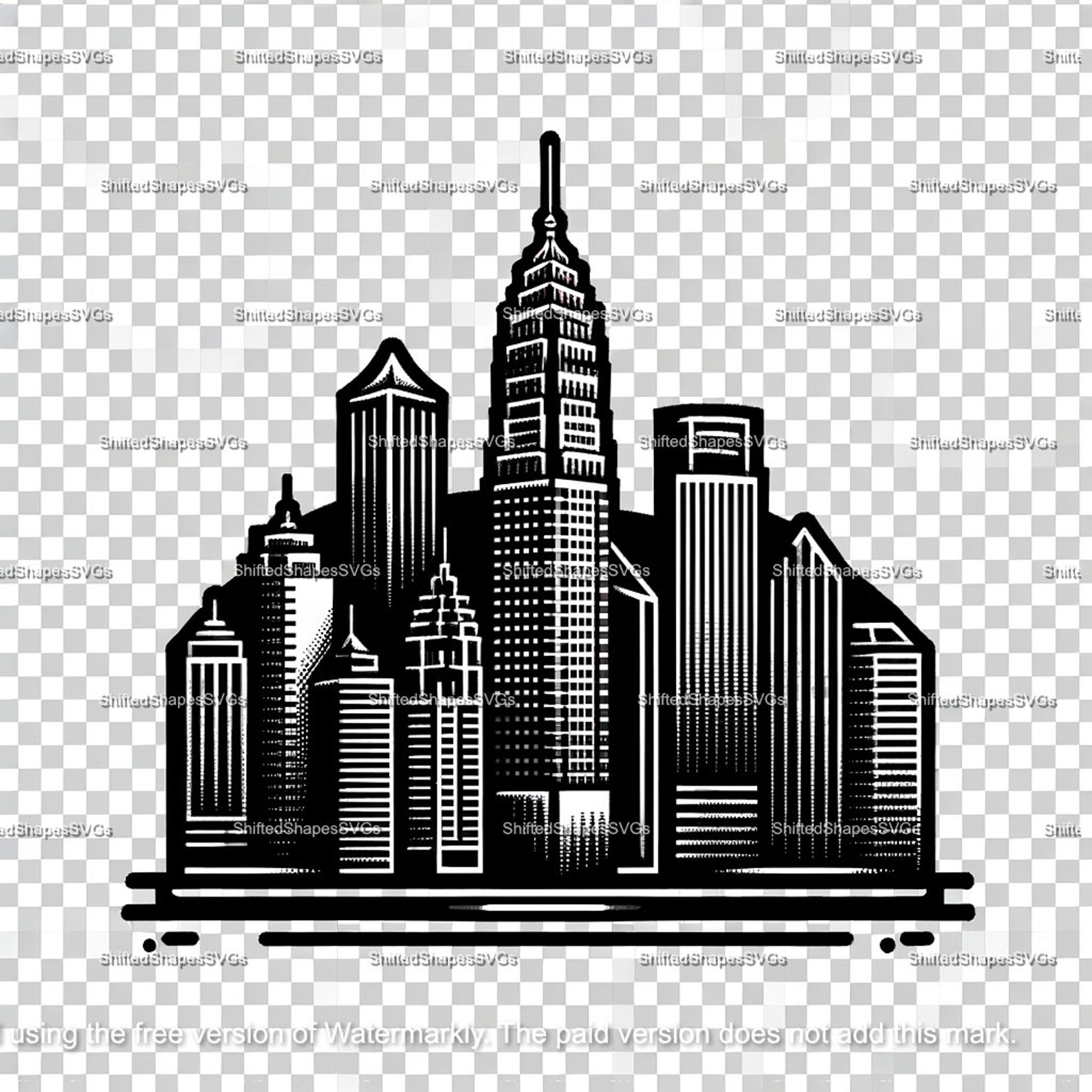 Hong Kong Skyline SVG Bundle - Etsy