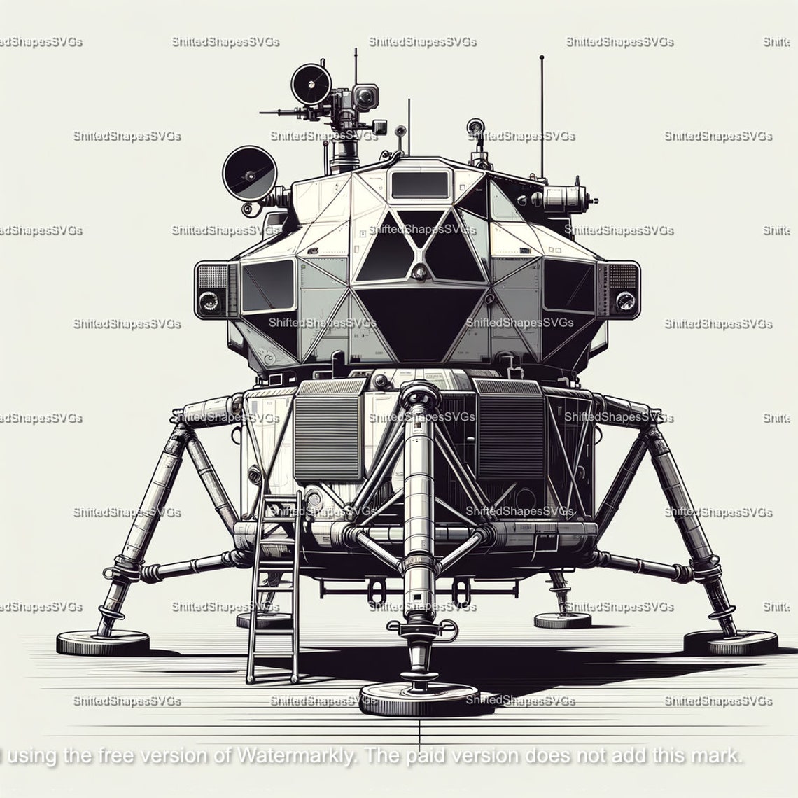 Lunar Lander SVG Bundle - Etsy