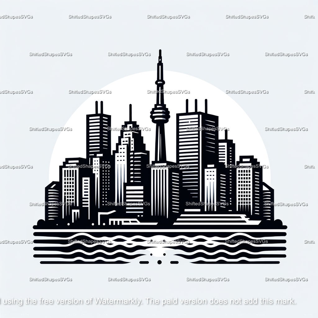 Toronto Skyline SVG Bundle - Etsy