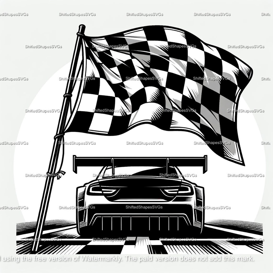 NASCAR Checkered Flag SVG Bundle - Etsy