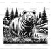 Bear Nature Scene SVG Bundle - Etsy