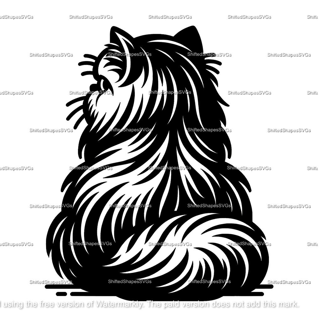 Persian Cat SVG Bundle - Etsy