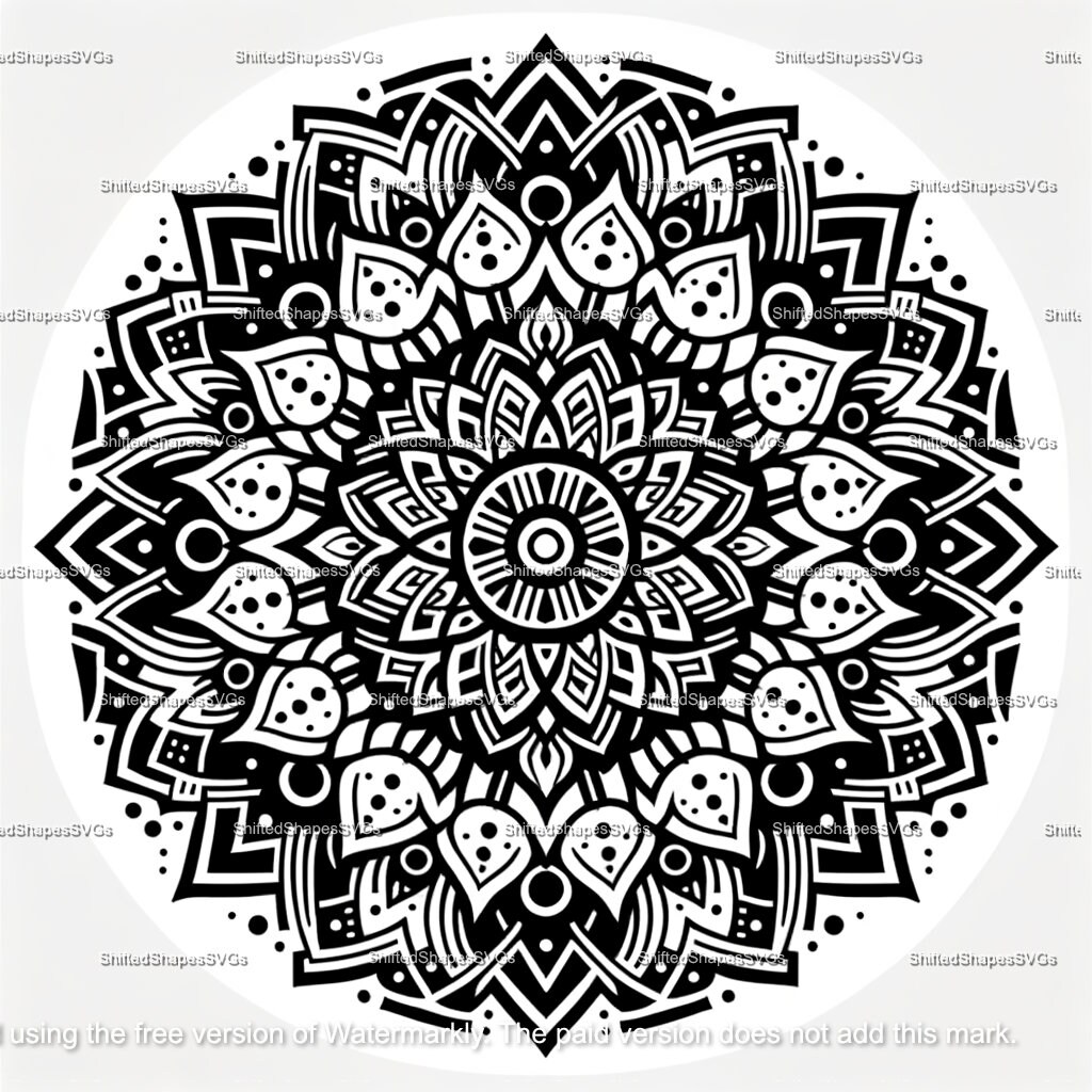 Mandala-inspired Geometric Pattern SVG Bundle - Etsy