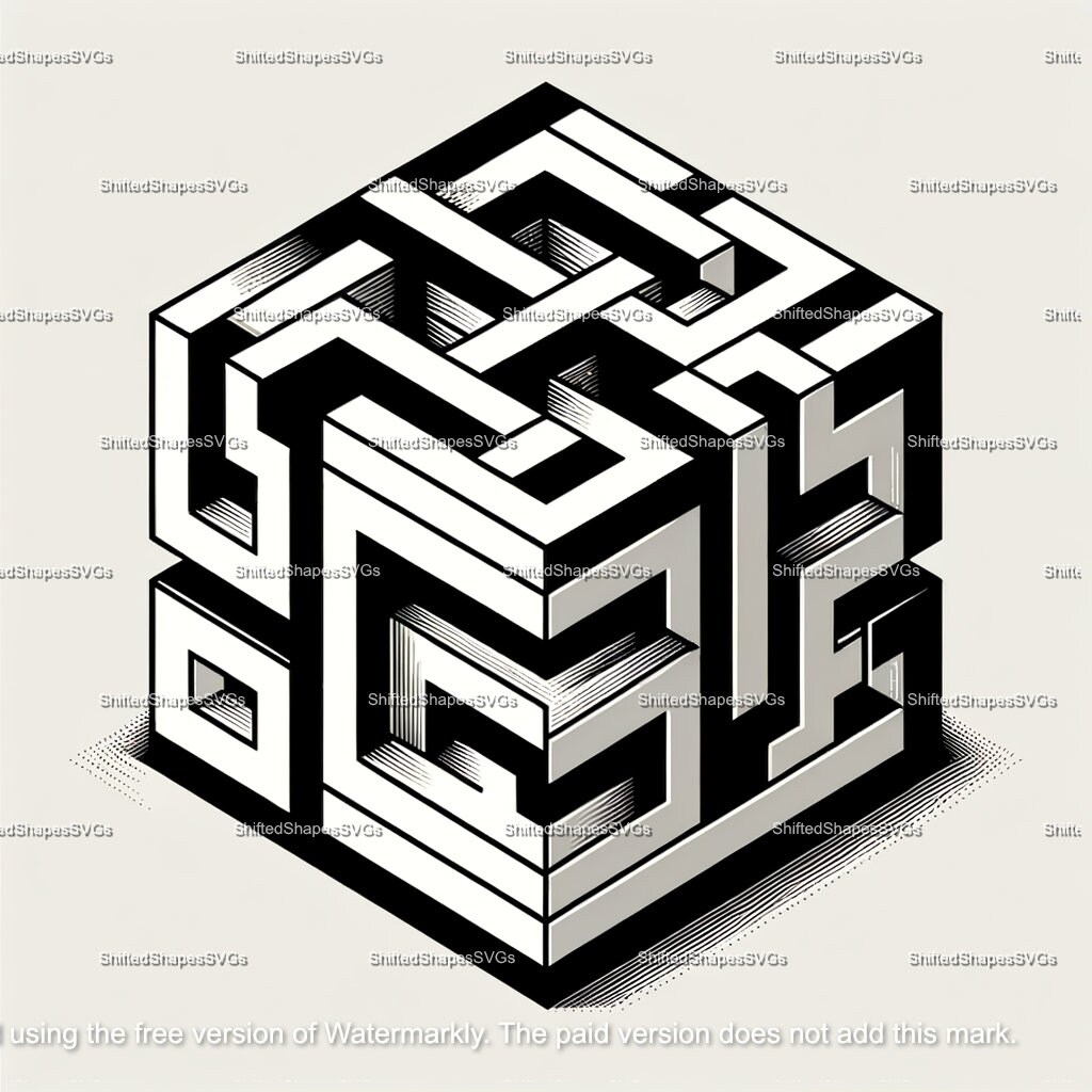 Impossible Cube SVG Bundle - Etsy