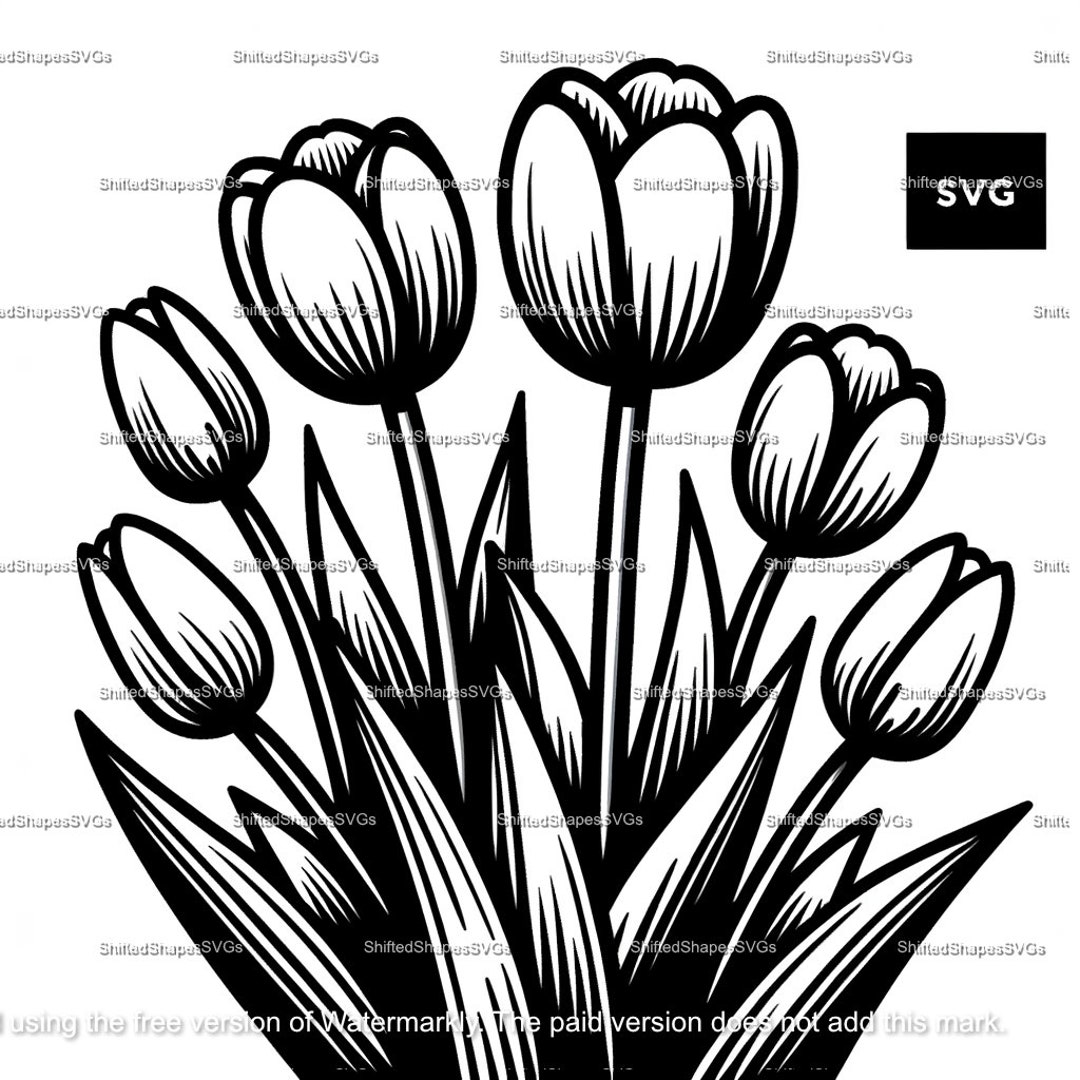 Tulips SVG Bundle - Etsy
