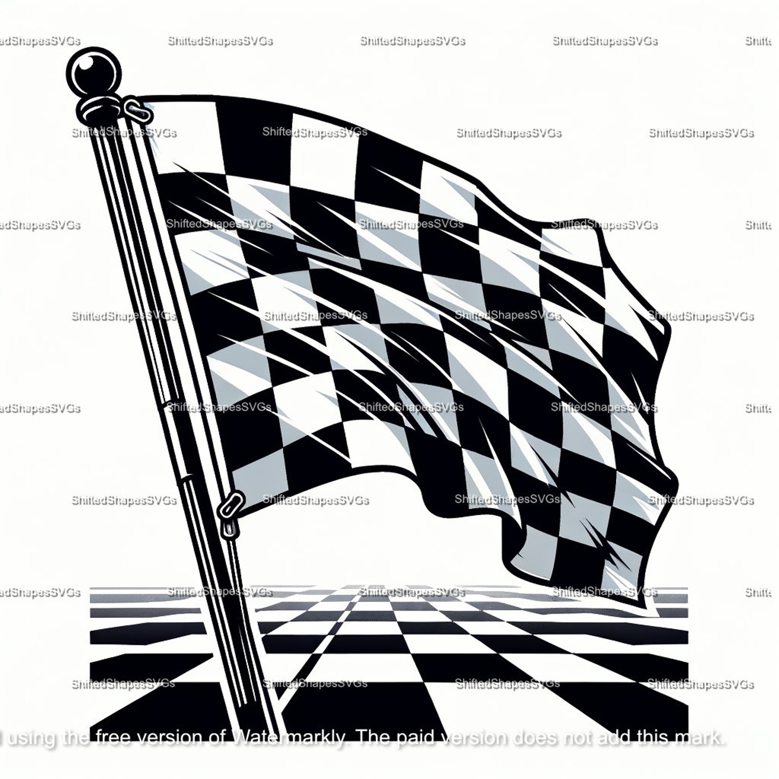 NASCAR Checkered Flag SVG Bundle - Etsy