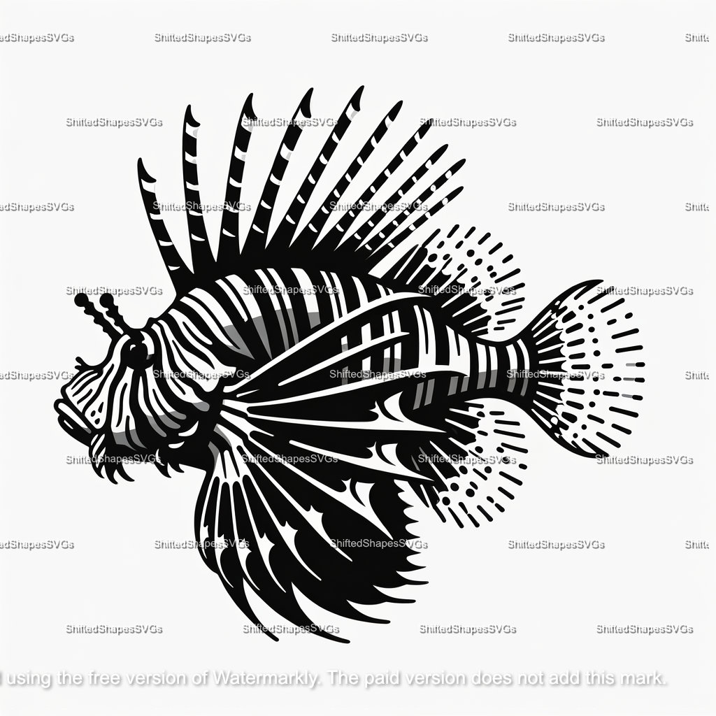 Lionfish SVG Bundle - Etsy