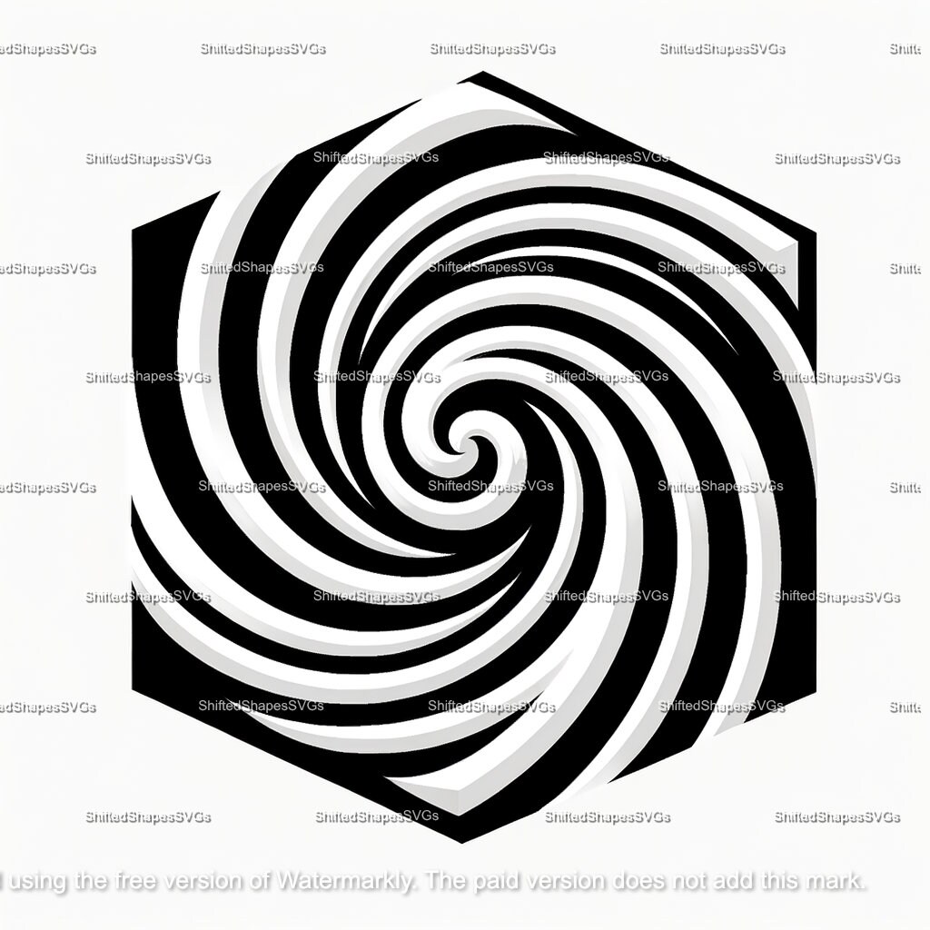 Spiral Illusion SVG Bundle - Etsy
