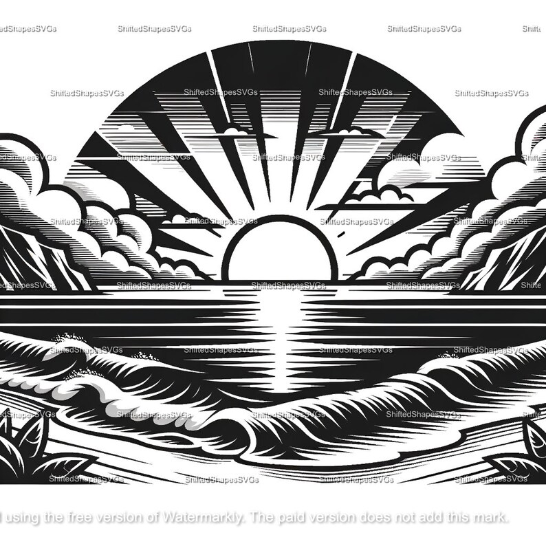 Beach Sunset SVG Bundle - Etsy