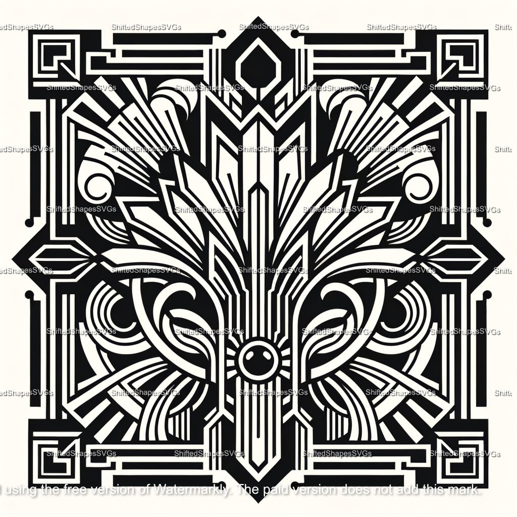 Art Deco Pattern SVG Bundle - Etsy