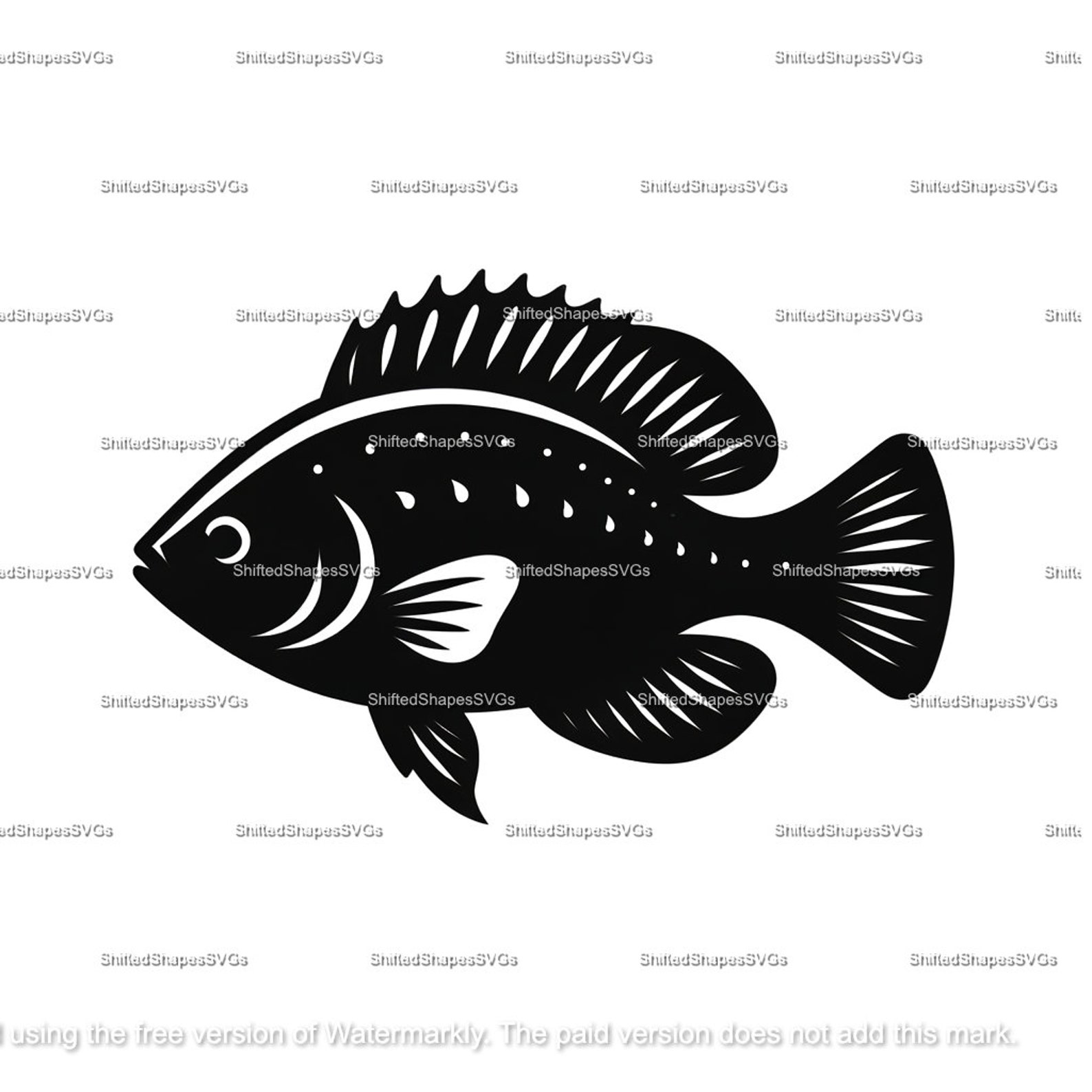 Bluegill Fish SVG Bundle - 5 Exquisite Aquatic Designs - Etsy