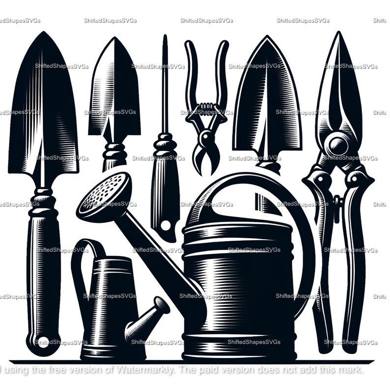 Garden Tools SVG Bundle - Etsy