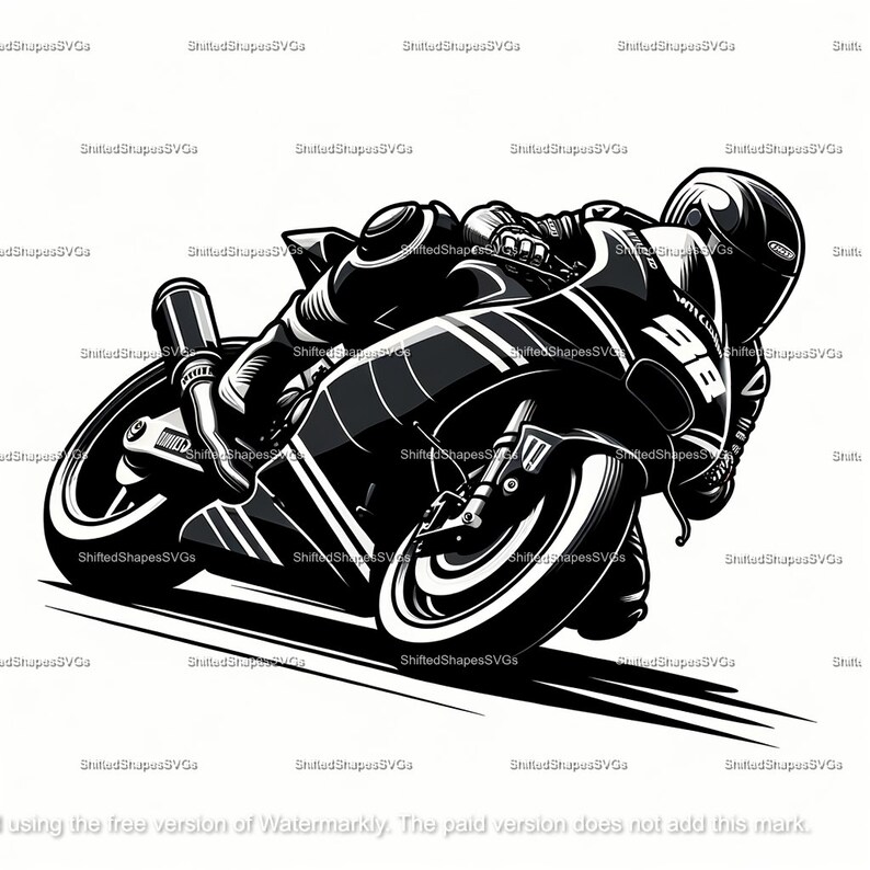 Motogp Racing Motorcycle Leaning in a Sharp Turn SVG Bundle - Etsy