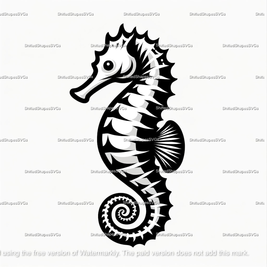 Seahorse SVG Bundle - Etsy