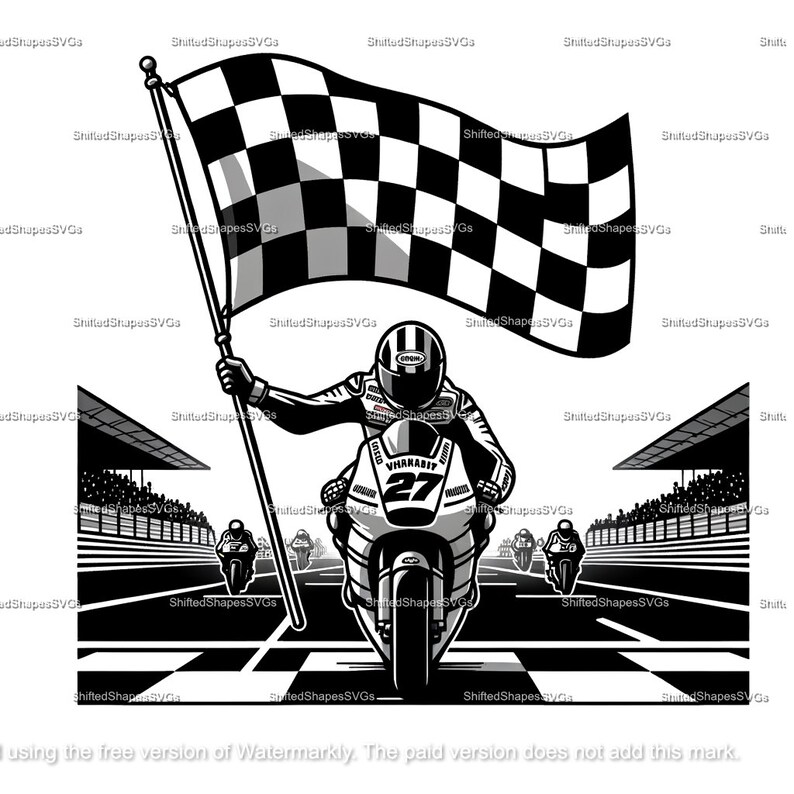 MotoGP Checkered Flag SVG bundle - Etsy México