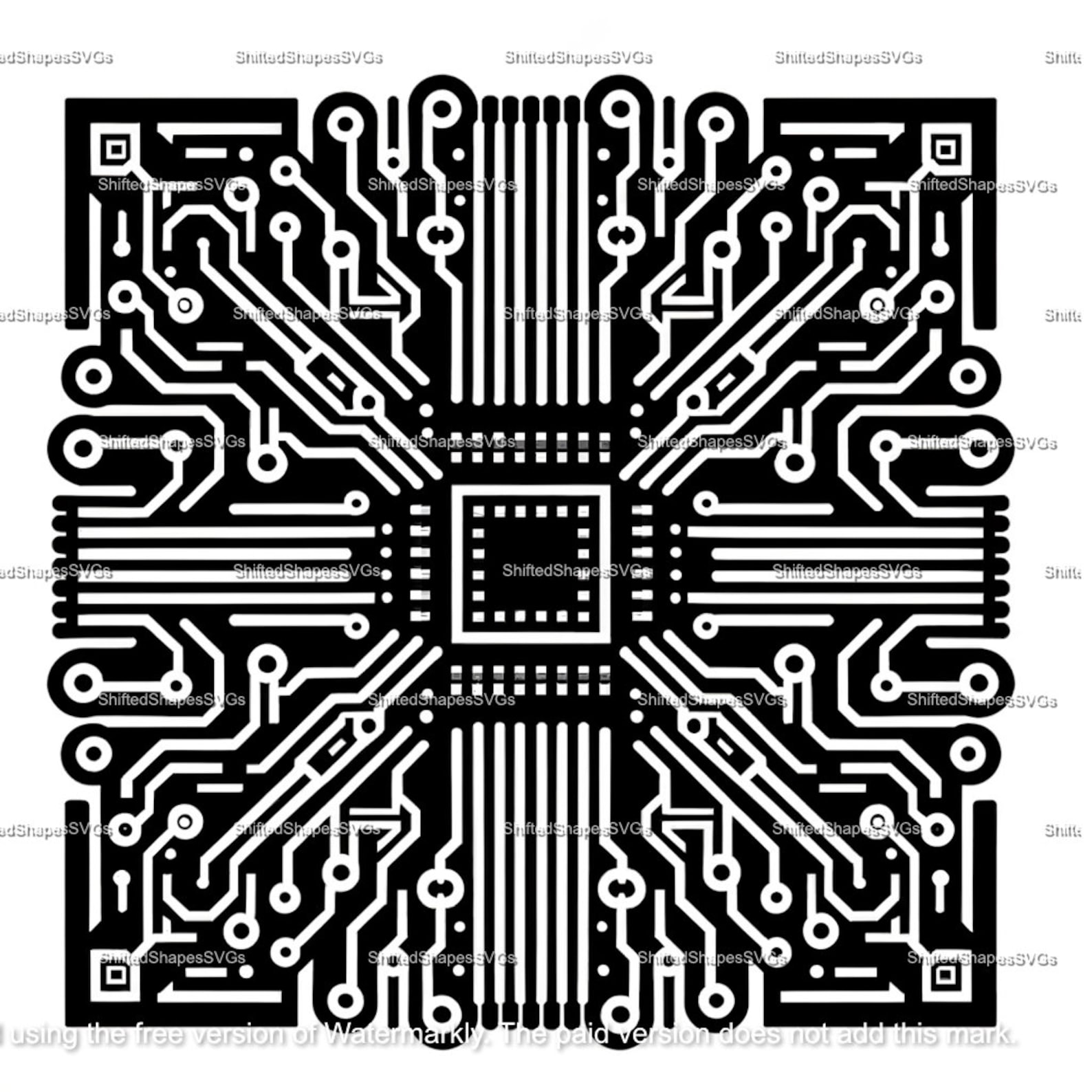 Tech Lover's Dream: Circuit Board Pattern SVG Bundle - Etsy